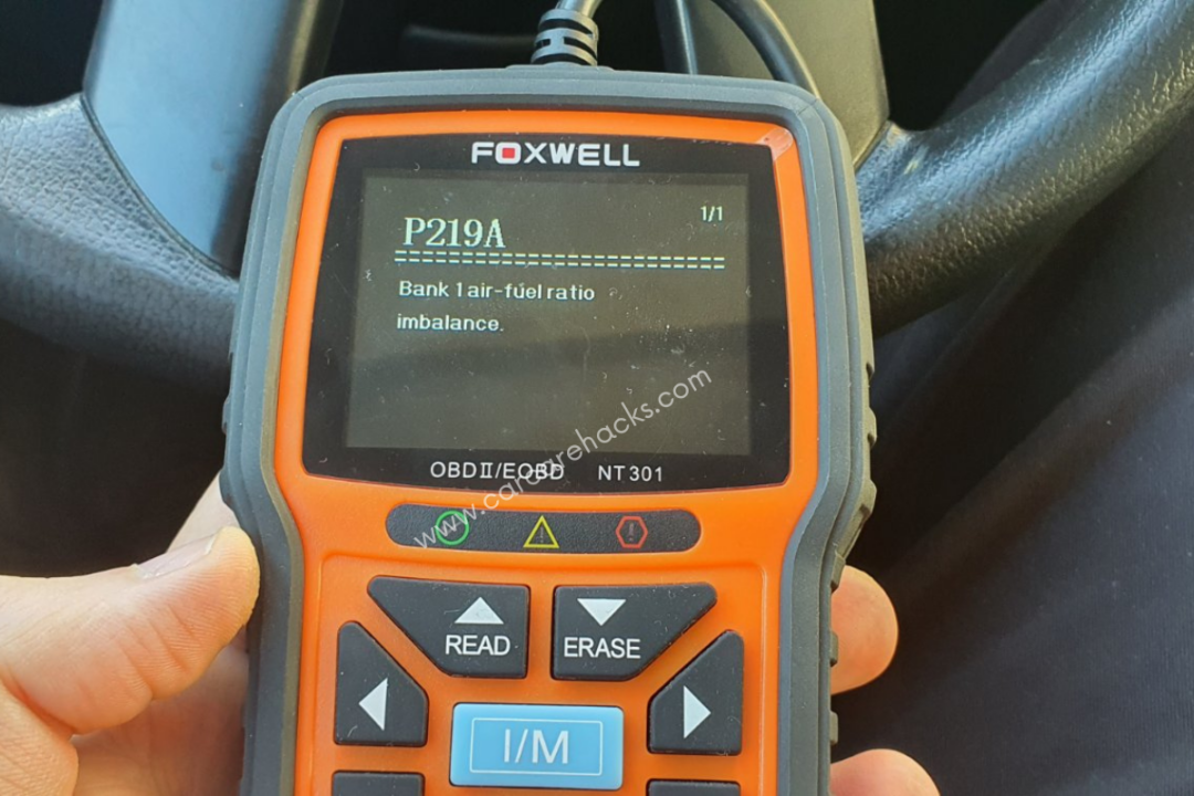 P219A OBD II Fuel Trim Cylinder Balance Bank 1 Malfunction Trouble Code