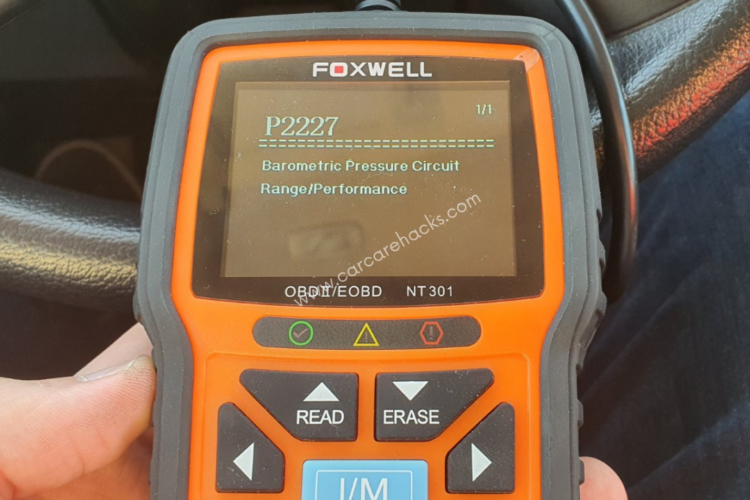 P2227 OBD II Barometric Pressure Circuit Range Performance Trouble Code P2227 OBD II Barometric Pressure Circuit Range Performance Trouble Code
